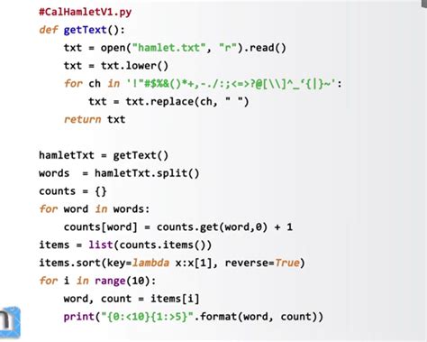 Python Hamlet英文词频统计 奔跑的蜗牛腿儿 博客园