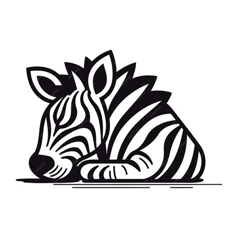 Premium Vector Zebra Head On White Background Vector Illustration For Your Design
