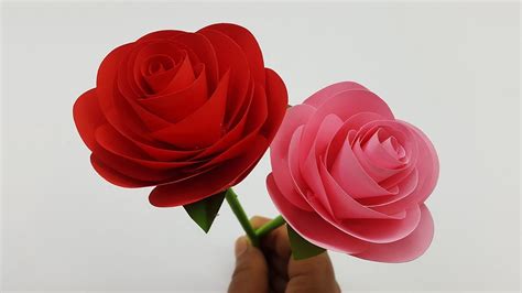 How To Make Paper Roses No Glue At Elvira Jeff Blog