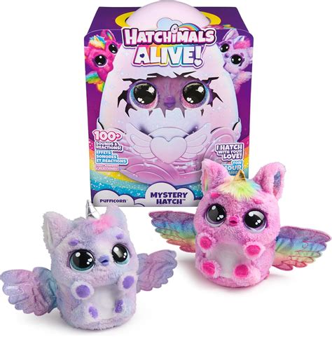 Amazon.com: Hatchimals Alive, Mystery Hatch Pufficorn, Surprise ...
