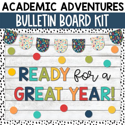 Rainbow Back To School Bulletin Board Kit Academic Adventures Made