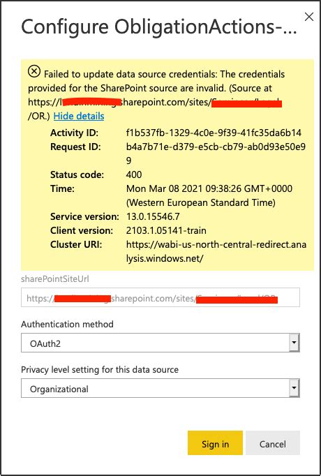 Failed To Update Data Source Credentials The Cred Microsoft Fabric Community