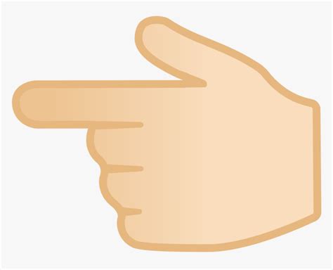 Backhand Index Pointing Left Light Skin Tone Icon อ โม จ นว ช ขวา HD Png Download