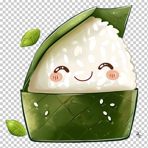 Rice Dumpling Cute Rice Dumpling Wrapped In Leaf Png Clipart Cute
