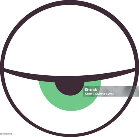 Cartoon Character Suspicious Eye Stock Illustration Download Image