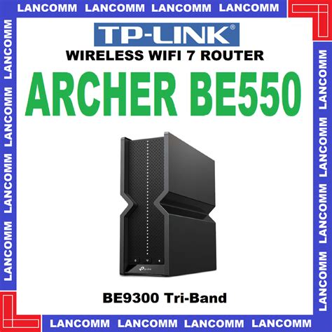 Tp Link Archer Be Be Tri Band Wi Fi Router Shopee Malaysia