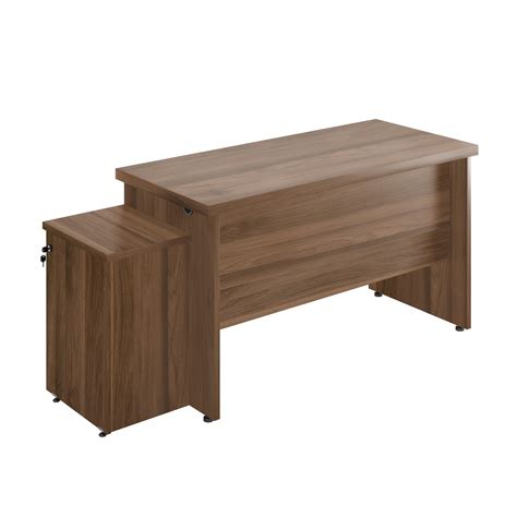 Escrivaninha Com Gaveteiro Noce