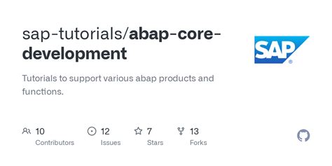 Github Sap Tutorialsabap Core Development Tutorials To Support
