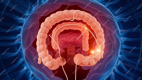 Premium Photo 3d Rendering X Ray Endoscope Remove Colonic Polyp With