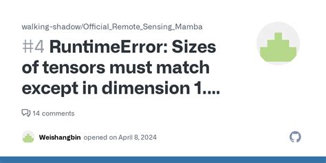 Runtimeerror Sizes Of Tensors Must Match Except In Dimension
