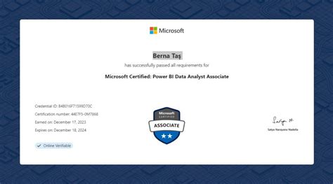 Berna Taş On Linkedin Pl300 Powerbi Certification