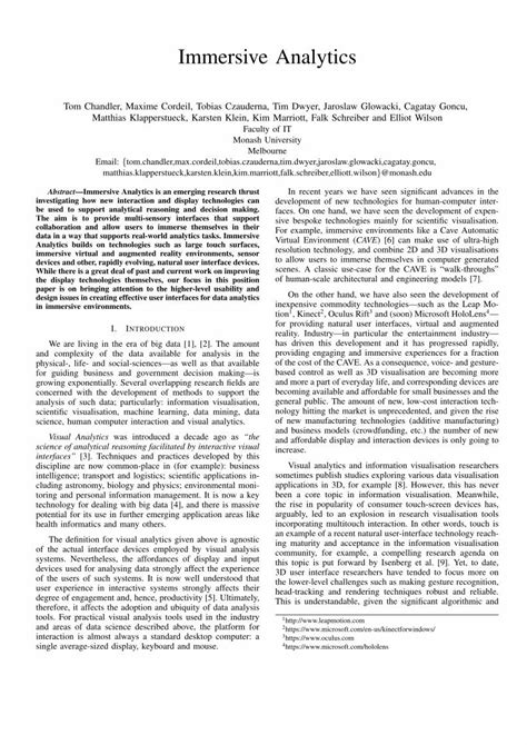 Pdf Immersive Analytics Monash University Dokumentips