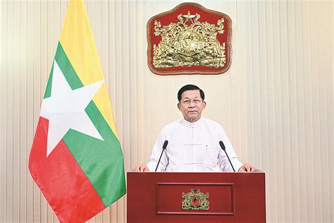 ပြည်ထောင်စုသမ္မတမြန်မာနိုင်ငံတော်အစိုးရ နိုင်ငံတော်စီမံအုပ်ချုပ်ရေးကောင်စီဥက္ကဋ္ဌ နိုင်ငံတော် ဝန