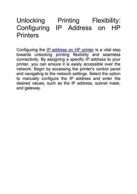 Unlocking Printing Flexibilitypdf