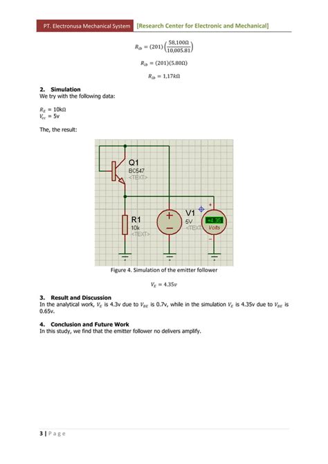 The Emitter Follower Pdf Consumer Electronics Technology And Computing