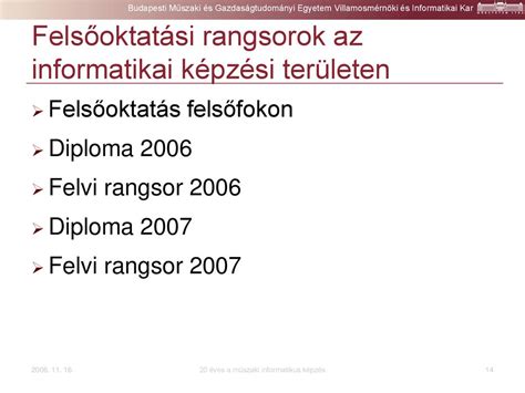 Oktatás a mérnök informatikus szakon tények és vélemények ppt letölteni