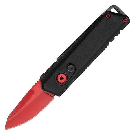 5” Red Push Button Knife Neptune