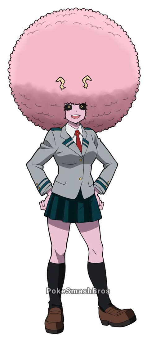 Afro Mina Ashido By Pokesmashbros On Deviantart