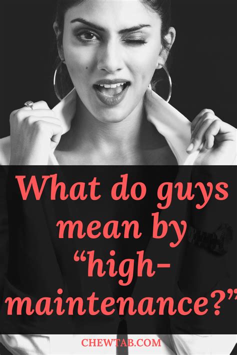 What Does A High Maintenance Girl Mean At David Delarosa Blog