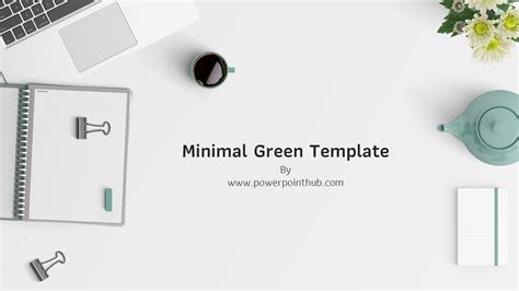 Minimal Green Template By 1 Powerpoint Hub