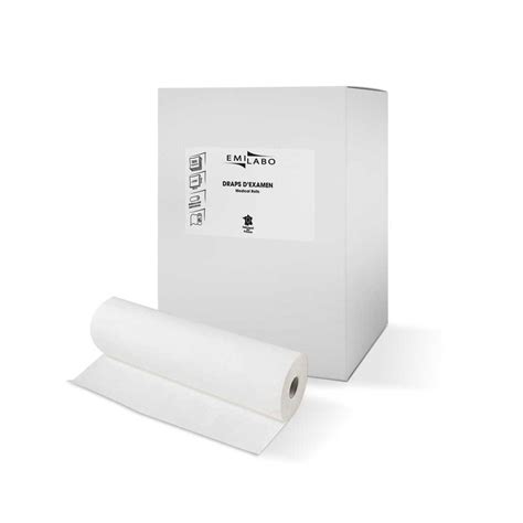 Drap Examen Emilabo Lisse Blanc 2 Plis 50x35 300 Fts Groupe Gaillard
