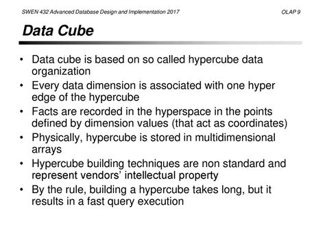 OLAP Database Structures Ppt Download