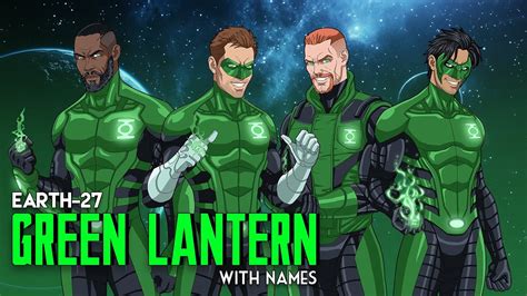 Earth 27 Green Lanterns With Names Greenlantern Youtube