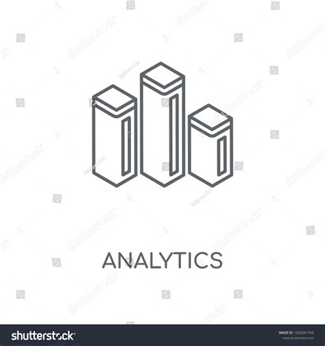 Analytics Linear Icon Analytics Concept Stroke Stock Vector Royalty Free 1200341704 Shutterstock