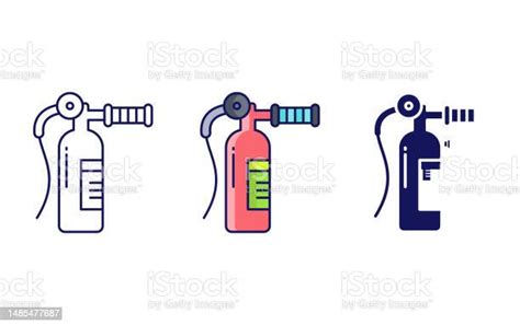 소화기 벡터 아이콘 가연성에 대한 스톡 벡터 아트 및 기타 이미지 가연성 긴급 개념 벡터 Istock