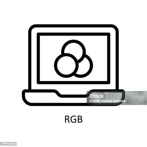 Rgbベクター画像アウトラインアイコンデザインイラスト白い背景にグラフィックデザインシンボルeps 10ファイル まぶしいのベクターアート