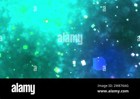 Cube Floating Particle Animation Motion Graphics Stock Video Footage
