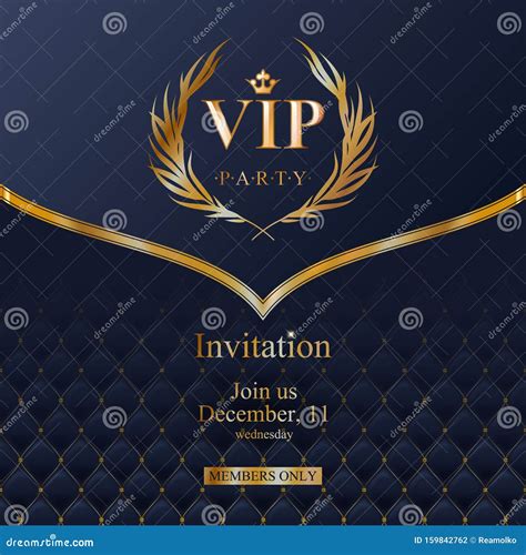 Plantilla Superior Del Fondo Del Dise O De La Invitaci N Del VIP