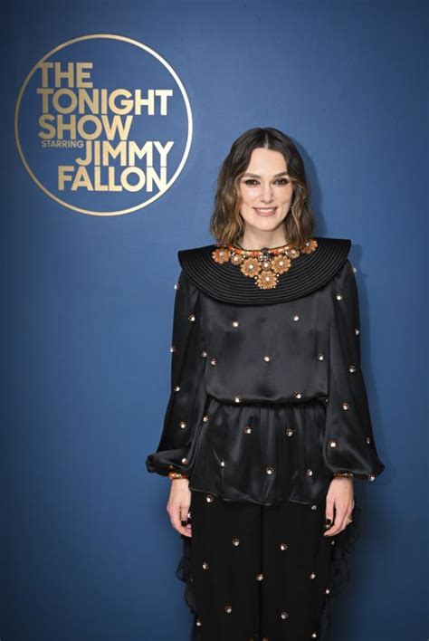 Keira Knightley At Tonight Show Starring Jimmy Fallon 12092024