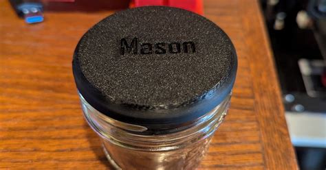 Mason Jar Push Pull Top Lid By Jollyrogerx Download Free Stl Model