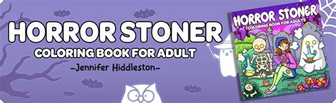 Horror Stoner Coloring Book For Adults Featuring Adorable