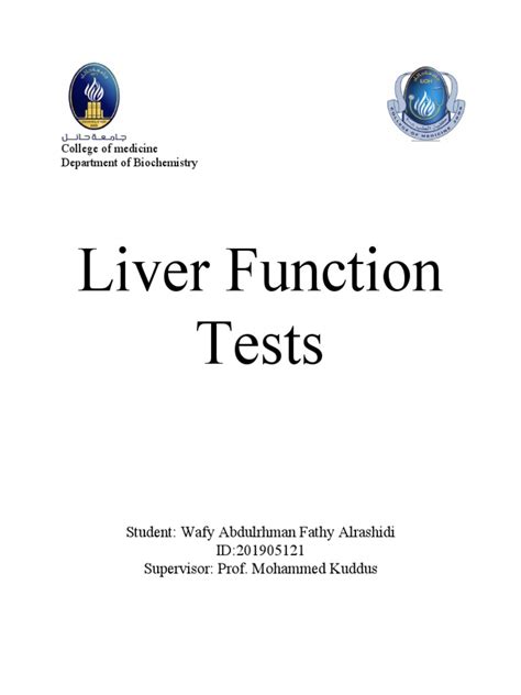 Liver Functions Tests Pdf Liver Alanine Transaminase