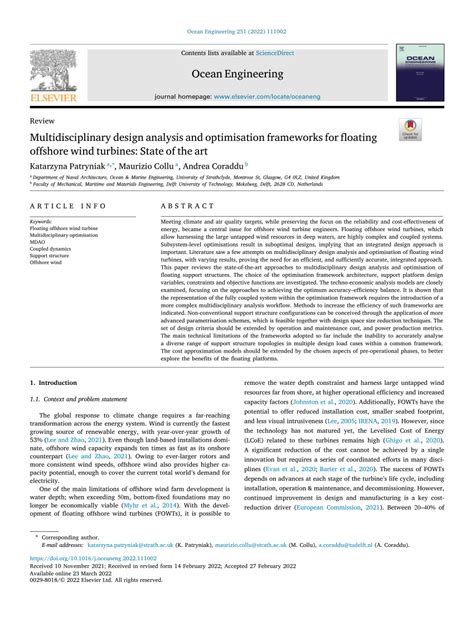 Pdf Multidisciplinary Design Analysis And Optimisation Frameworks For