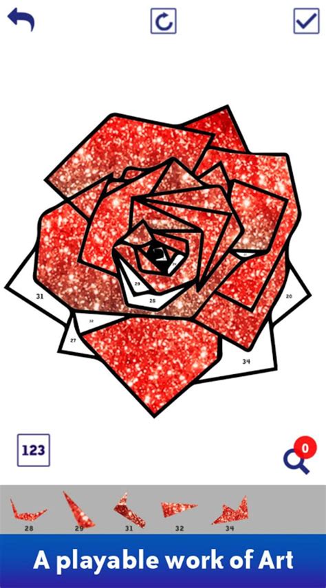 Poly Art Glitter Color By Number Coloring Puzzle Android 版 下载