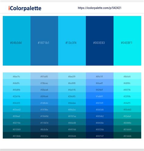 37 Dark Turquoise And Deep Sky Blue Color Palettes And Gradient Ideas
