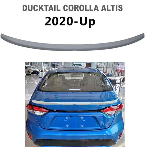 Toyota Corolla Altis 2019 2022 Ducktail Spoiler Unpainted Shopee