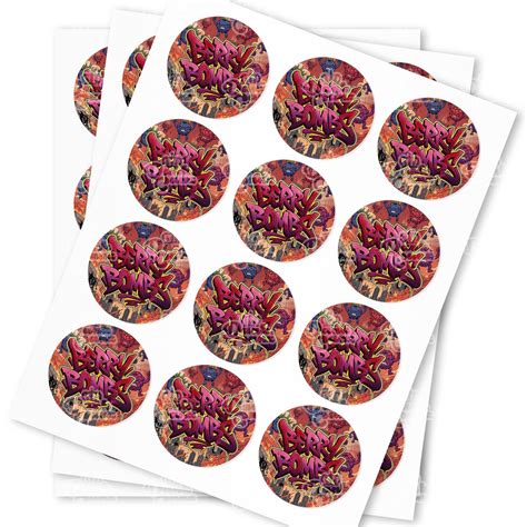 Berry Bombs Strain Stickers Strain Labels