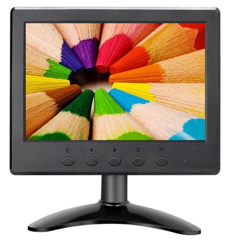 8 Inch 1024 768 Square Screen Lcd Monitor With Vga Hdmi Av Usb Bnc Audio Speaker Input
