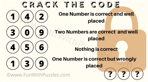 Crack The Code 3 Digit Puzzle Challenge