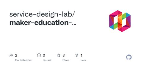 Github Service Design Lab Maker Education Bluebook