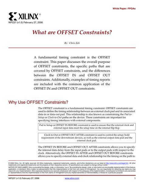 What Are Offset Constraints