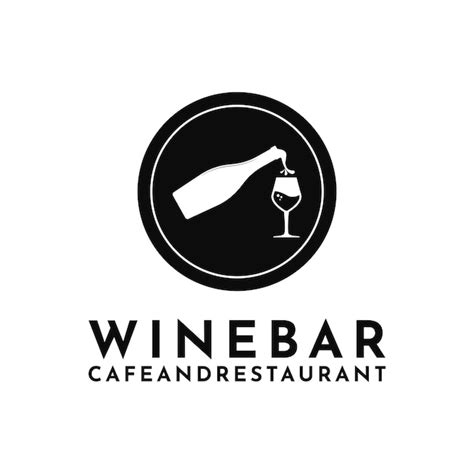 Premium Vector Wine Glass Bottle Cafe And Restaurant Business Logo Design