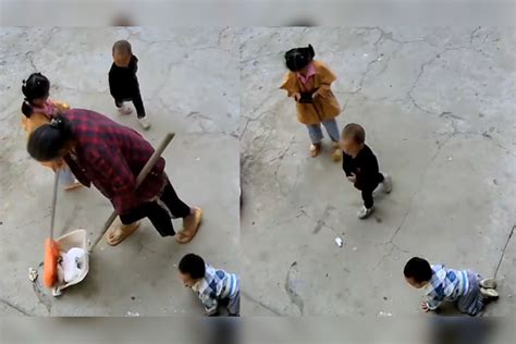 光生不养！夫妻将3个孩子留给奶奶就去打工了，孩子爬地上玩老人带不住光生孩子奶奶