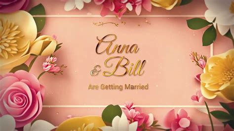 Wedding Invitation Video 60 Photos