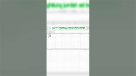 Ms Excel Dasar Part 1 Exceltutorial Shortvideo Exceltips Shorts Caramudah Youtubeshort