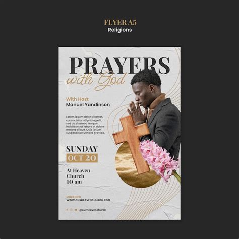 Premium Psd Religion Poster Template Design